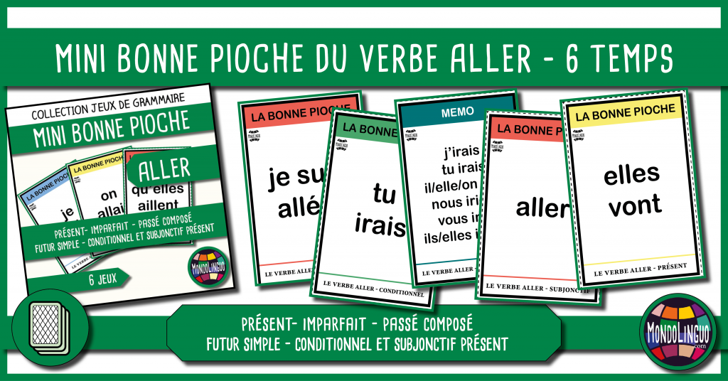 Jeux de cartes FLE : Bonne Pioche sur le verbe aller - Mondolinguo ...