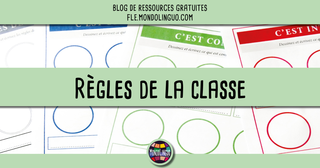 Modèles à personnaliser FLE : Les règles de la classe - Mondolinguo ...