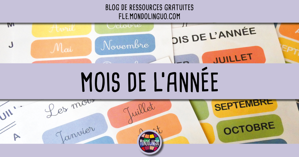 Mois de l'année - Mondolinguo - Français