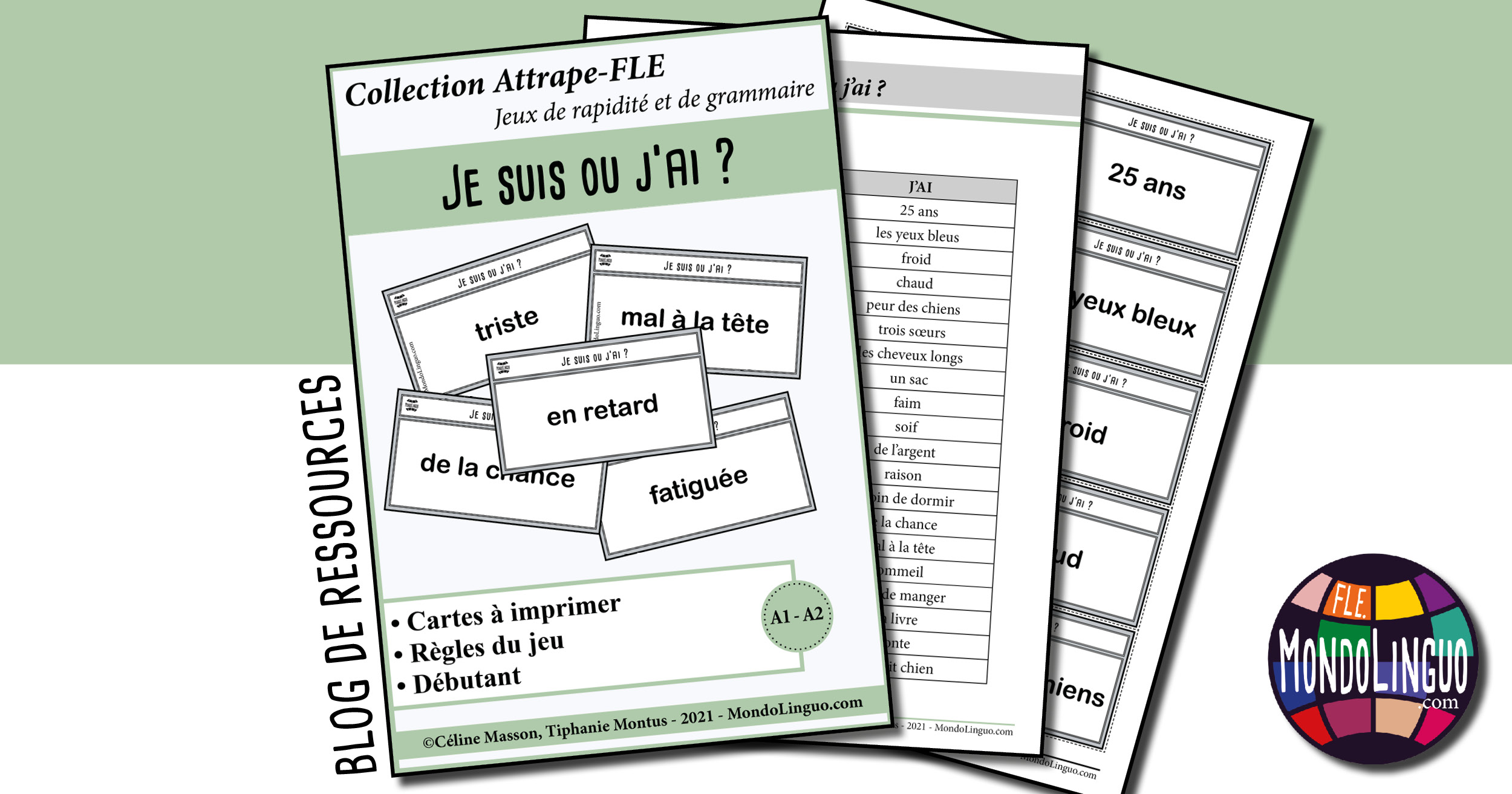 Attrape-FLE - Je suis ou j'ai ? - Mondolinguo - Français
