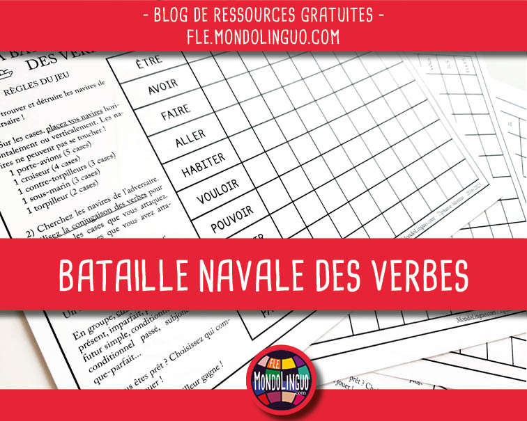 Jeu de la bataille navale FLE : conjugaison des verbes - Mondolinguo ...