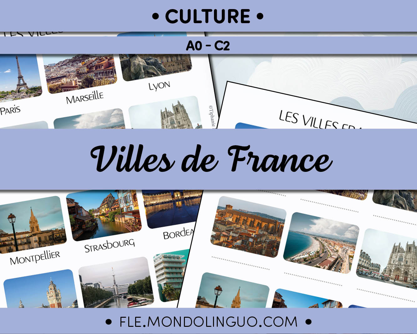 Villes françaises - Mondolinguo - Français