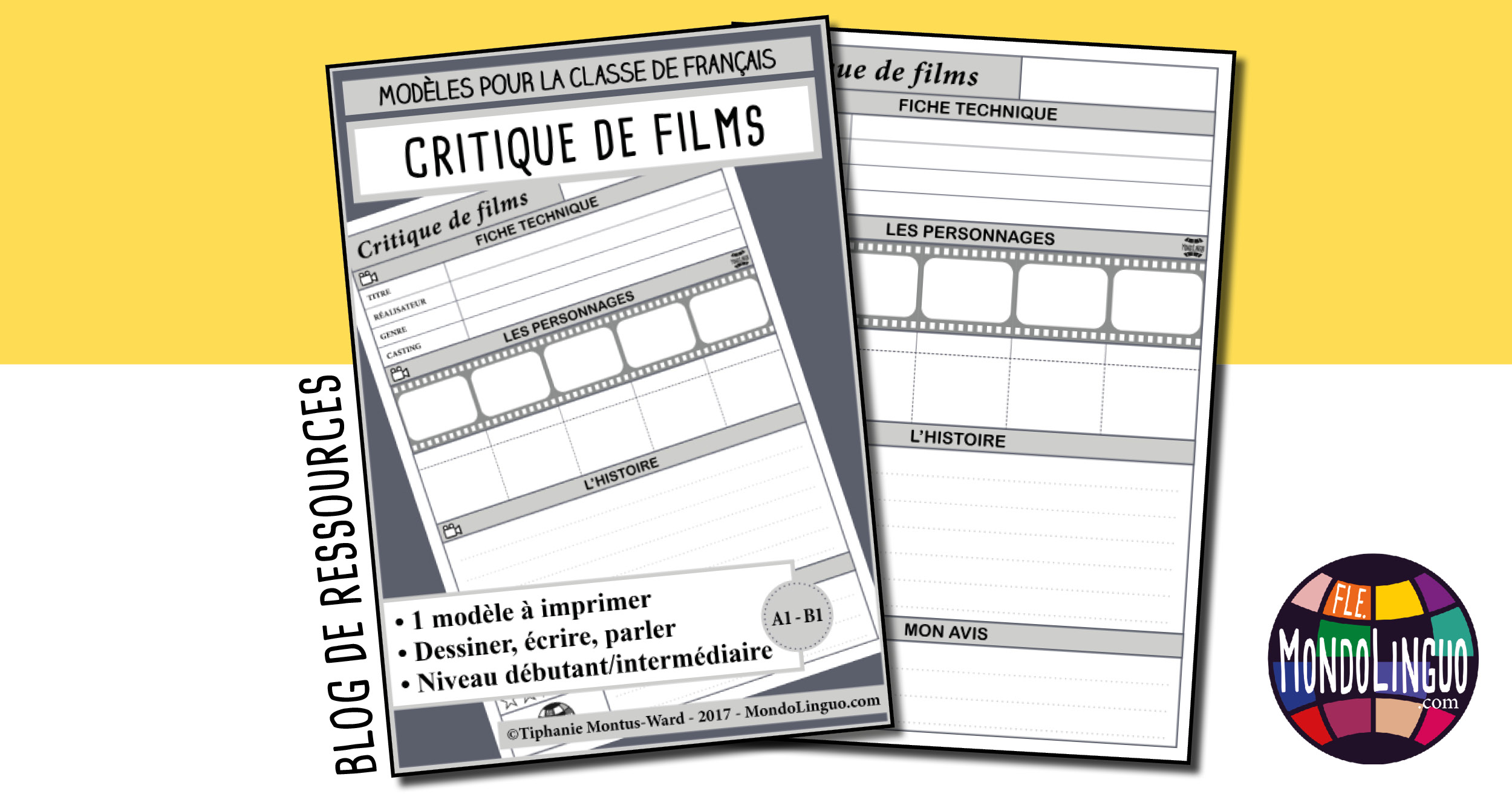 Modèles à personnaliser FLE : Présenter et critiquer un film ...