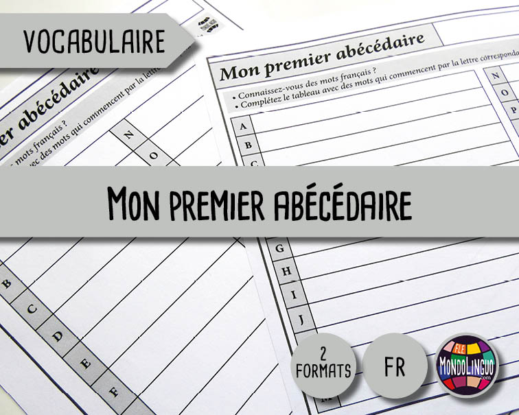 Mon premier abécédaire - Mondolinguo - Français