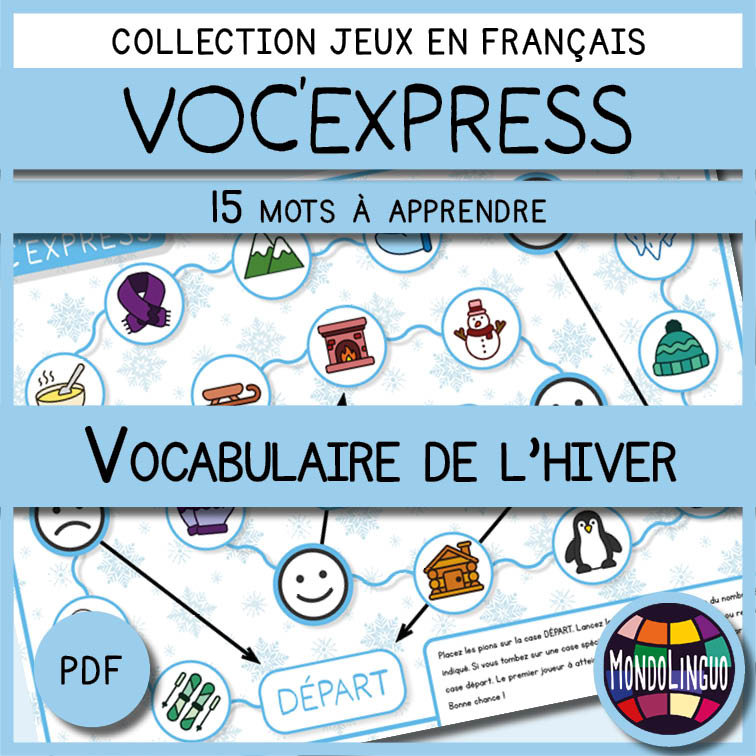 Jeux pour la classe de FLE : Voc'Express sur l'hiver - Mondolinguo ...